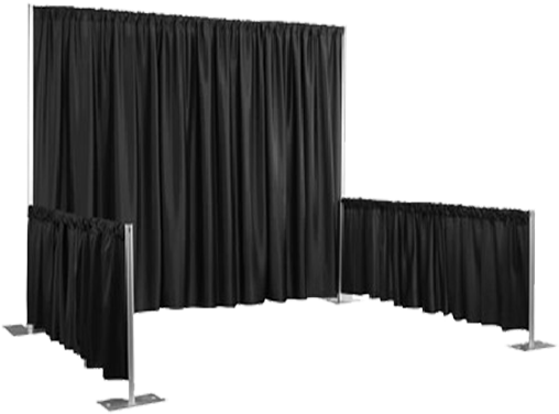 Download Pipes And Drapes - Trade Show Booth Drape - Full Size PNG ...
