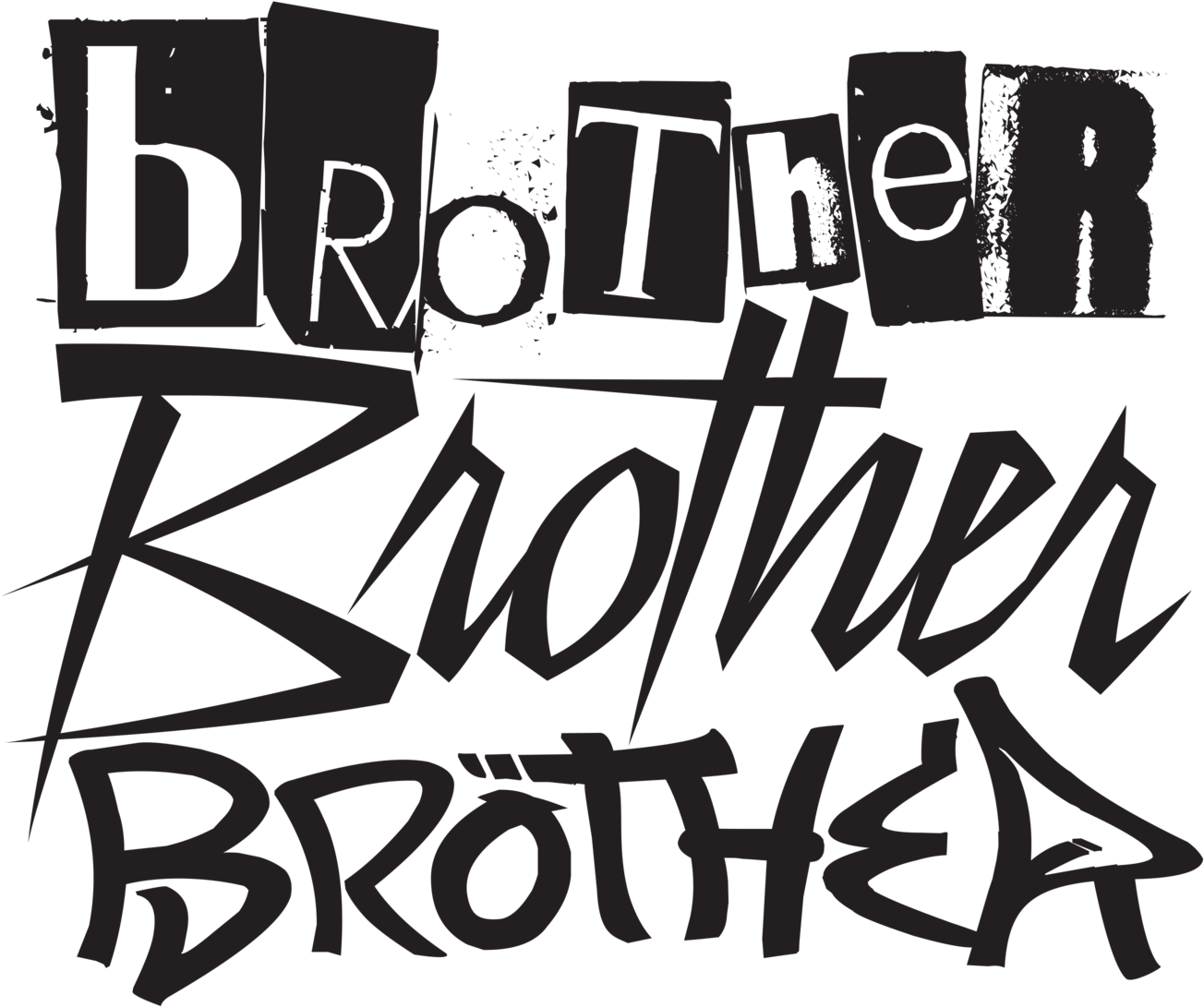 Download Transparent Brother - Calligraphy - PNGkit