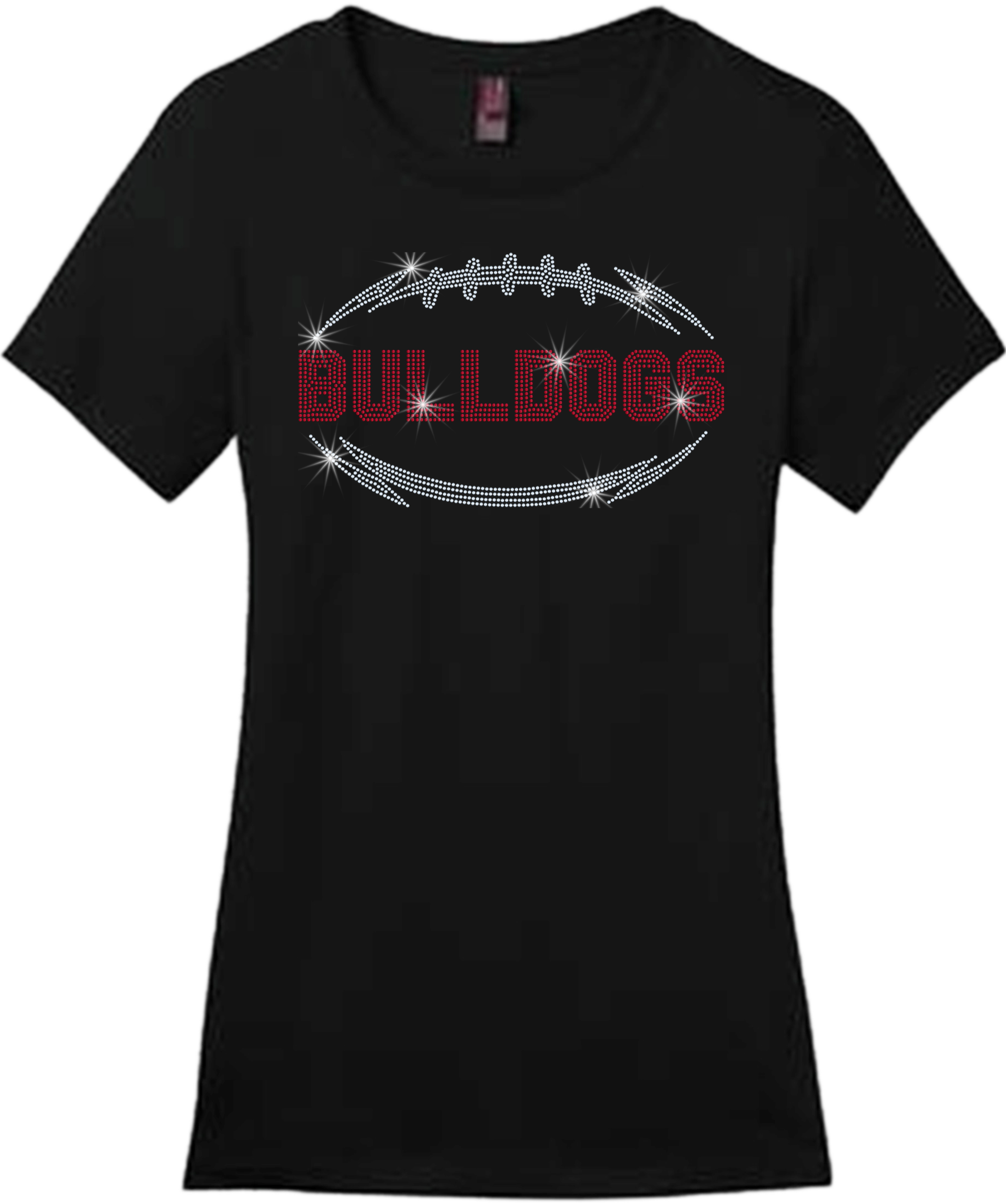 Download Football Outline Bling Short Sleeve Style Shirts - Works On My ...