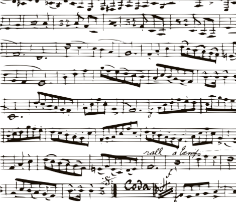 Download Black And White Music Notes - Sheet Music Poster - Full Size ...