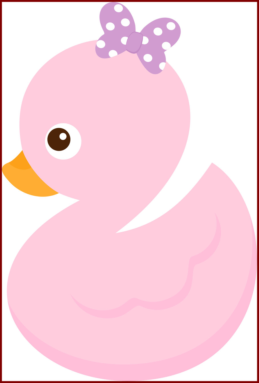 Download Doves Clipart Pink - Desenho Patinho De Borracha Png - Full ...