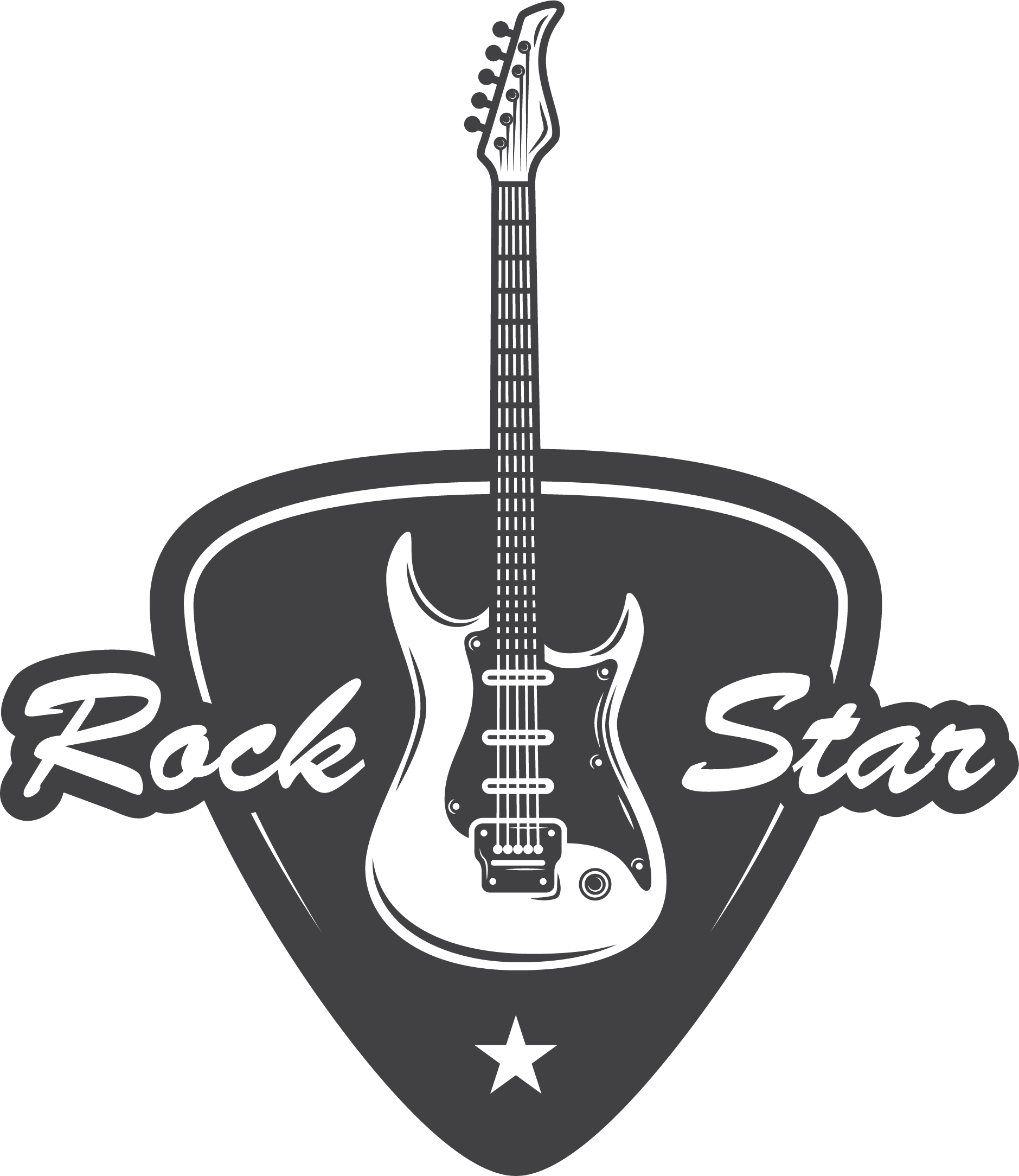Download Rock Rockstar Star Guitar Png Vector Thumbsup Hand - Rock ...