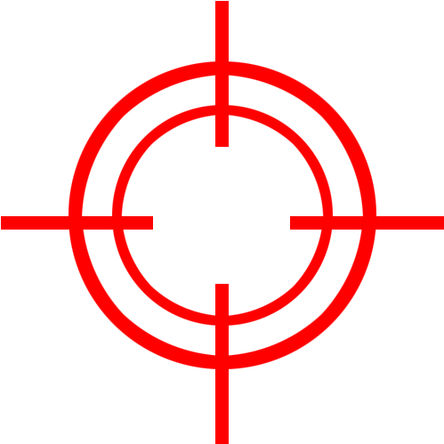 Download Red Target - Gun Target Png - Full Size PNG Image - PNGkit