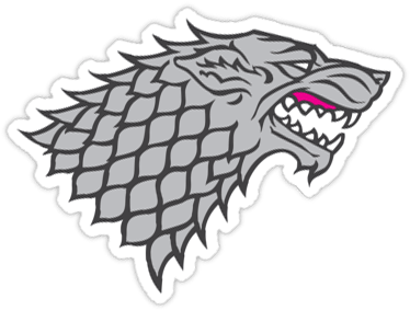 Download Game Of Thrones Stickers - House Stark Logo Png - Full Size ...