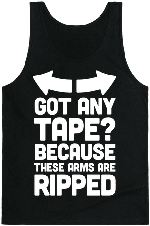 Download Because These Arms Are Ripped Tank Top - Run For Cake - Full ...