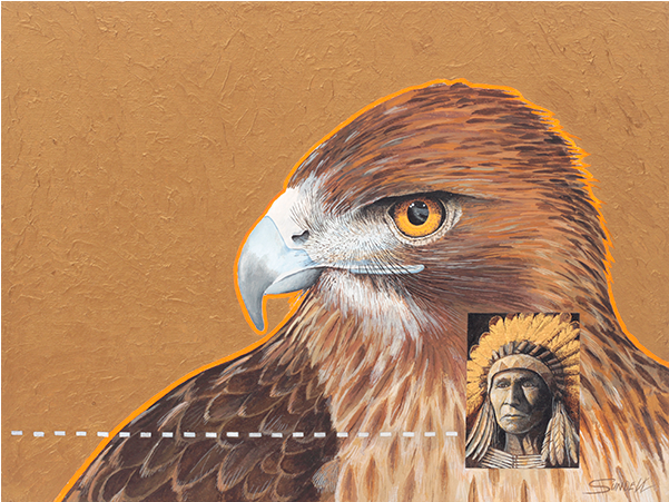 Download Winter Hawk - Red-tailed Hawk - Full Size PNG Image - PNGkit