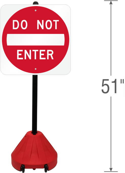 Download Zoom, Price, Buy - Do Not Enter Sign With Pole Png - Full Size ...