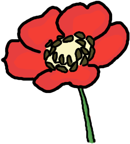 Download Poppy Clipart Poppy Flower - Cartoon Poppies Transparent ...