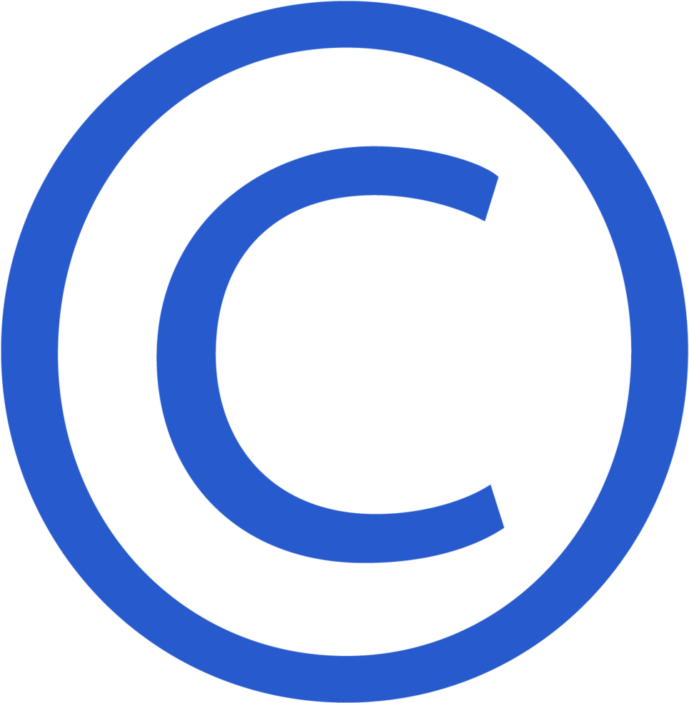 Download Blue Copyright Symbol - Full Size PNG Image - PNGkit