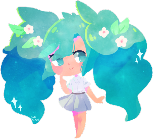 Download I Saw Cocoa-buns Pic Of Miku With Realyy Floofy Hair - Cartoon ...