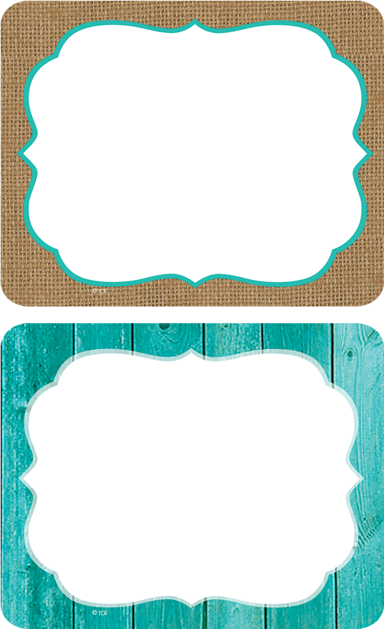 Download Tcr77195 Shabby Chic Name Tags/labels Image - Rustic Classroom ...