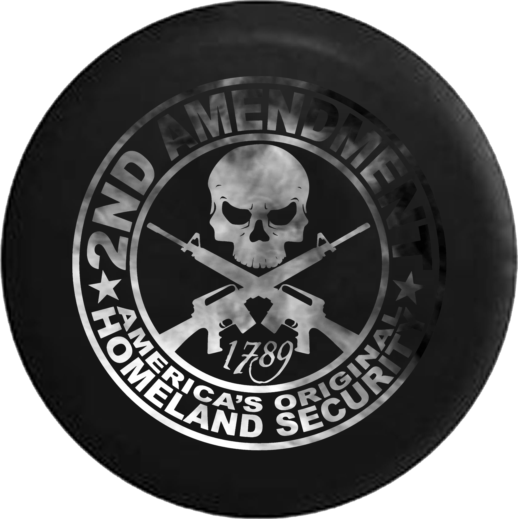 Download 2nd Amendment Homeland Security Skull Rifles Dark Smoke ...
