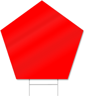 Download Pentagon Shaped Sign - Sign - Full Size PNG Image - PNGkit