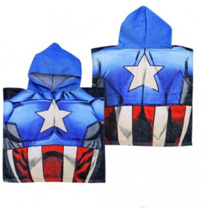 Download Marvel Avengers Captain America Cotton Hooded Bath/beach/pool ...