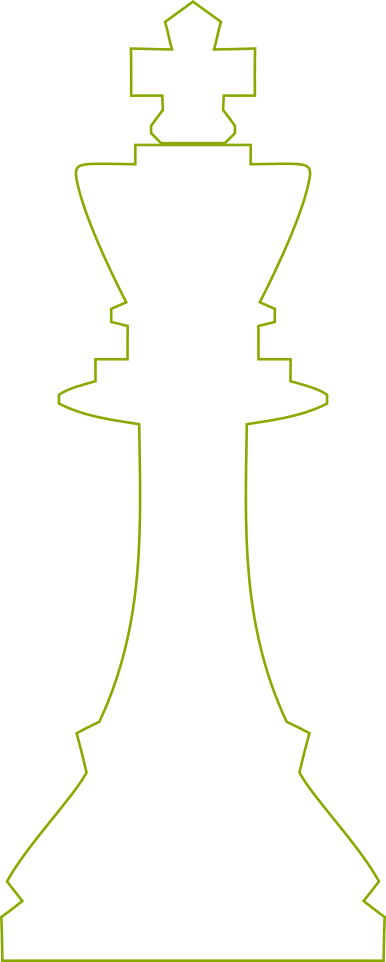Chess King Outline