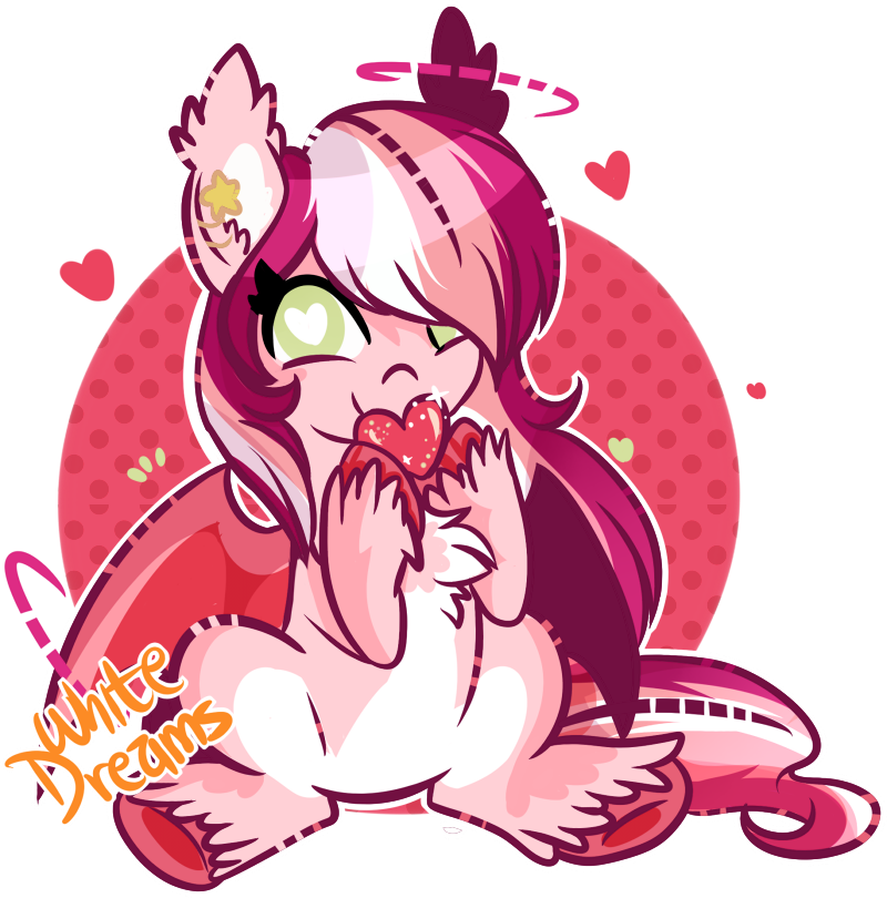 Download Xwhitedreamsx, Bat Pony, Female, Heart, Mare, Oc, Oc - White ...