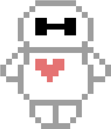 Download Baymax - Pixel Art Bay Max - Full Size PNG Image - PNGkit