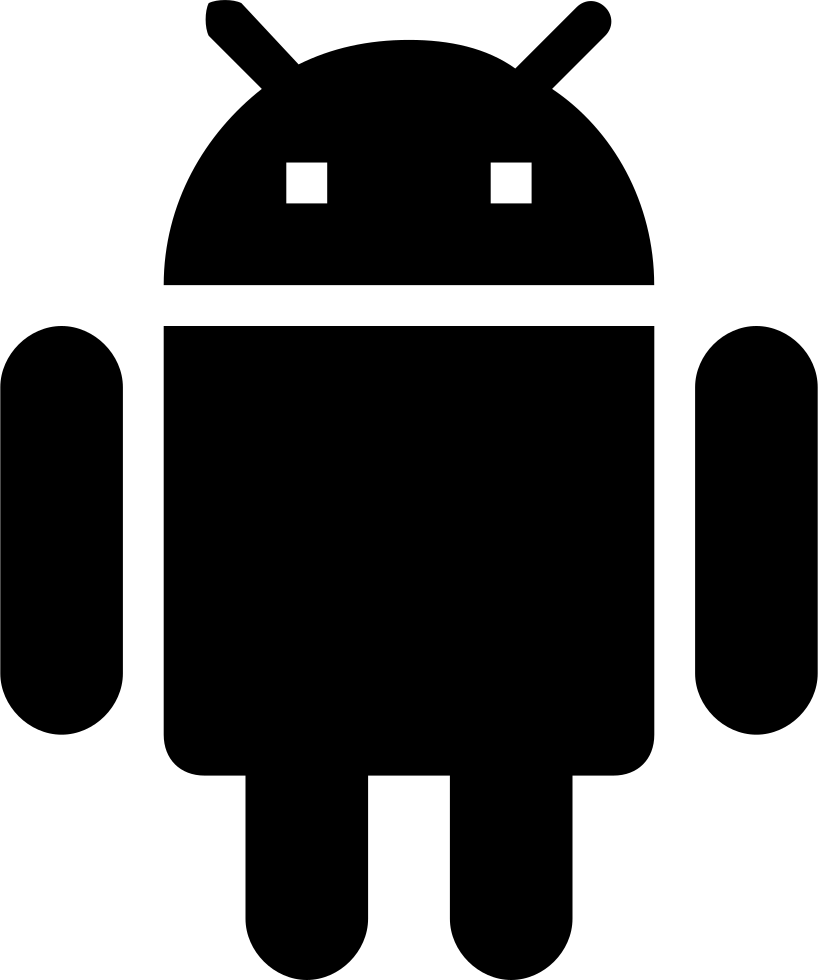 Download Android Logo Comments - Logo In Black And White - Full Size ...