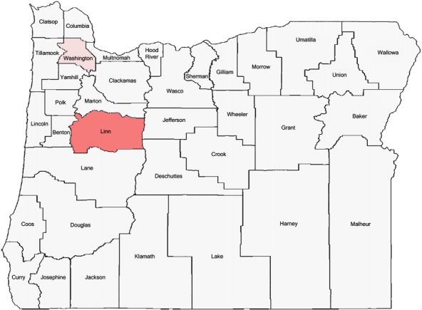 Download 20100922 - Map Of Oregon Counties - Full Size PNG Image - PNGkit