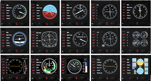 Download Flight Instrument Panel Professional Simulation Lcd - Logitech ...
