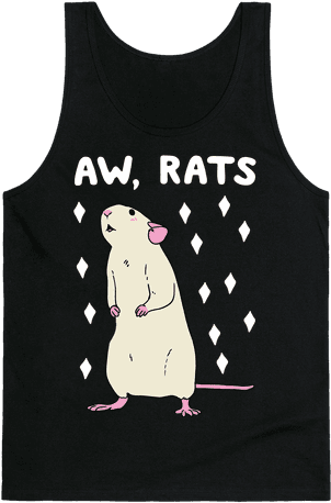 Download Aw, Rats Tank Top - Black Cat Club - Full Size PNG Image - PNGkit
