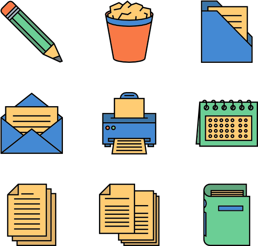 Download Office Supplies - Full Size PNG Image - PNGkit