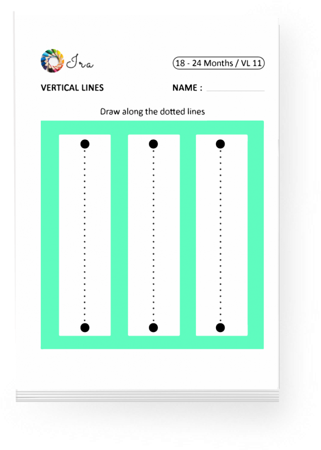 Download 40 Vertical Line Worksheets With The Incremental Difficulty ...