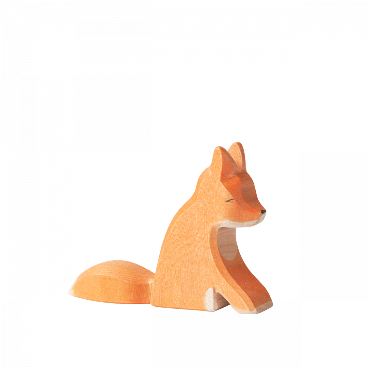 Download Wooden Sitting Fox - Red Fox - Full Size PNG Image - PNGkit