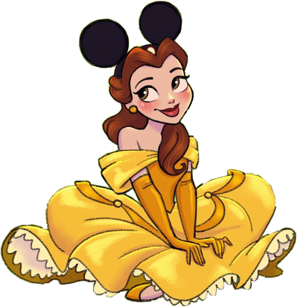 Download Disney Belle Mickeyears Cute Drawing Xxxfreetoedit - Disney ...