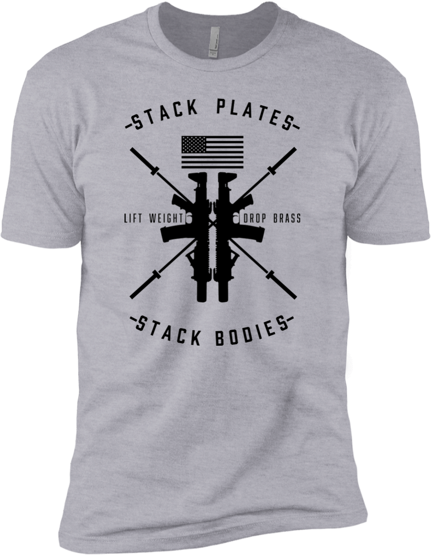 Download Men's Stack Plates Stack Bodies Tee - Red 5 - Full Size PNG ...