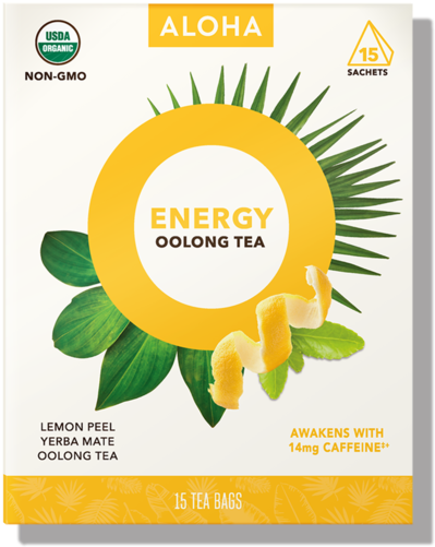 Download Aloha - Energy Organic Oolong Tea Lemon Peel Yerba - Full Size ...