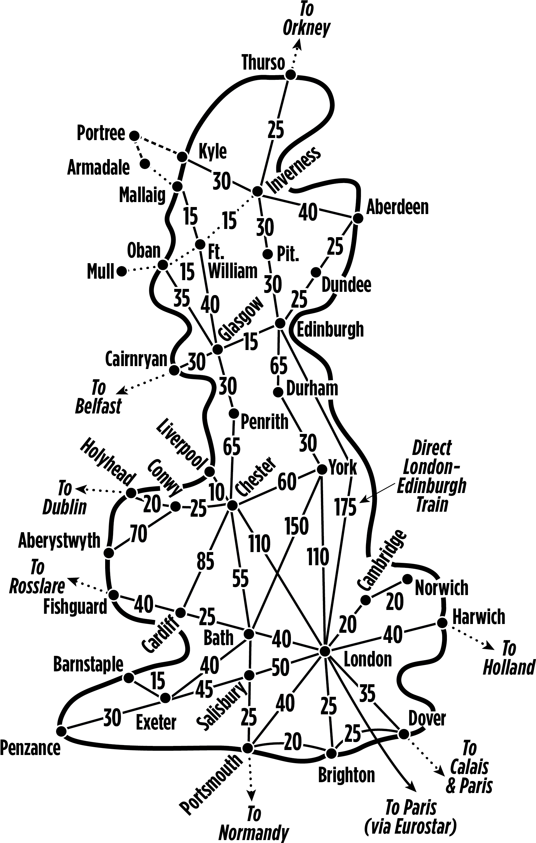 Download Map Shows Approximate Costs, In $us, For One Way, Second ...