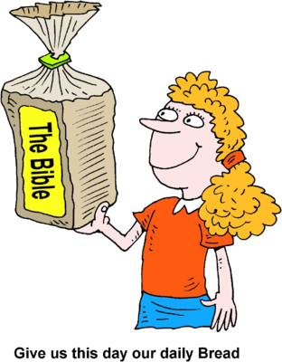 Download Bible And Bread - Cartoon - Full Size PNG Image - PNGkit