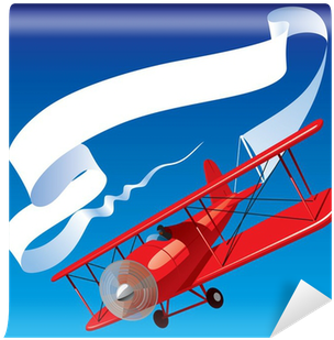 Download Red Airplane With Banner - Full Size PNG Image - PNGkit