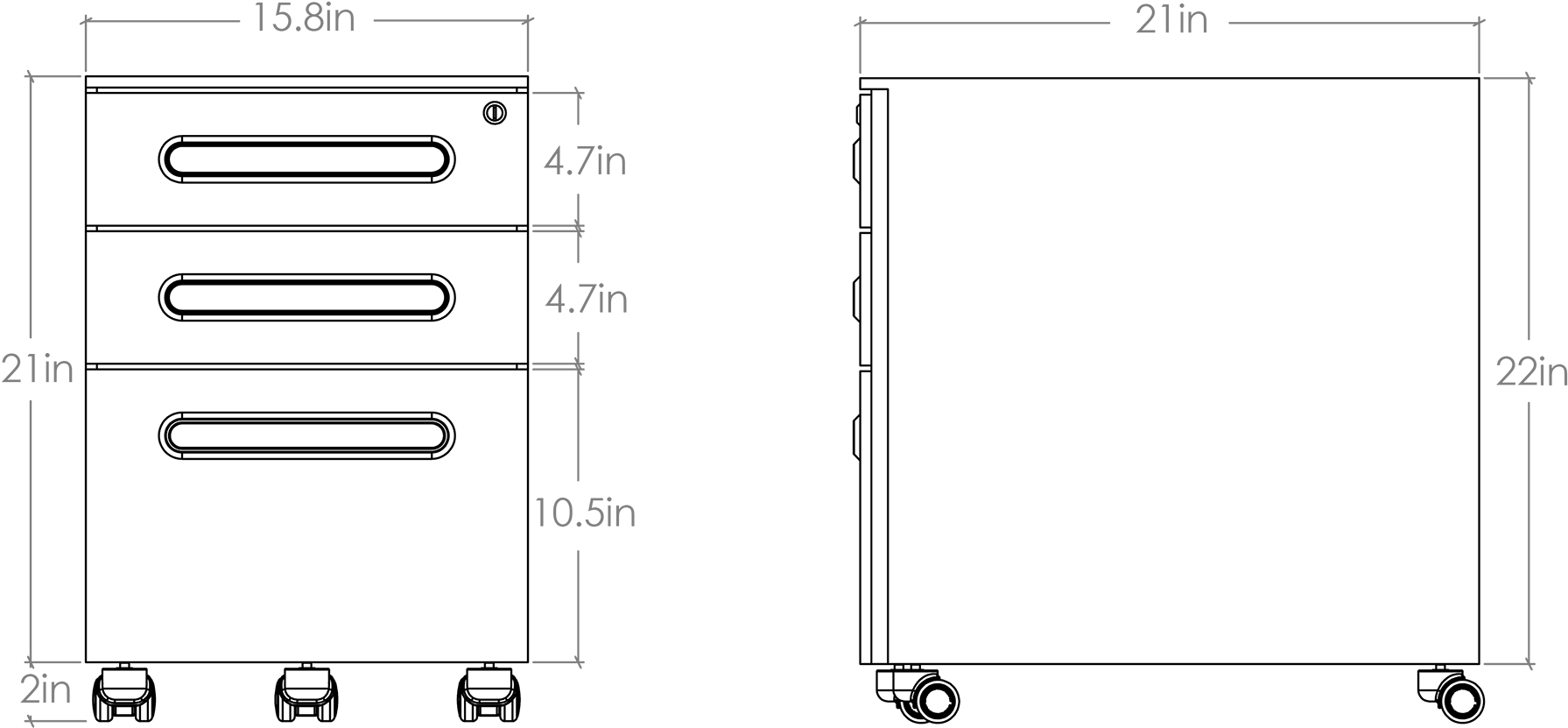 Download Transparent Filing Cabinet Dimensions - Filing Cabinet - PNGkit