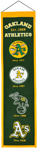Download Oakland A's Heritage Wool Mlb Banner - Full Size PNG Image ...
