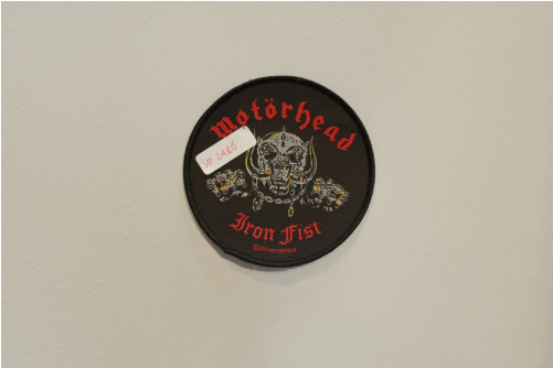 Download Motorhead Men's Iron Fist Woven Patch Black - Full Size PNG Image - PNGkit