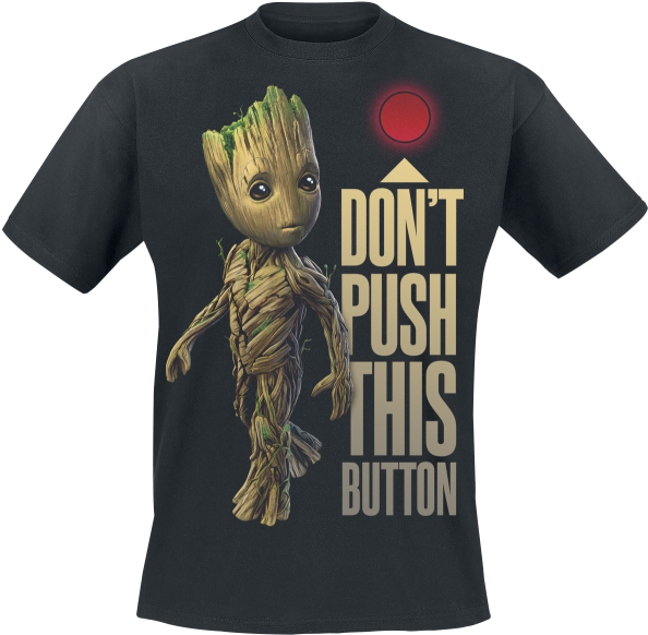 Download Guardians Of The Galaxy - Groot Don T Push The Button T Shirt ...