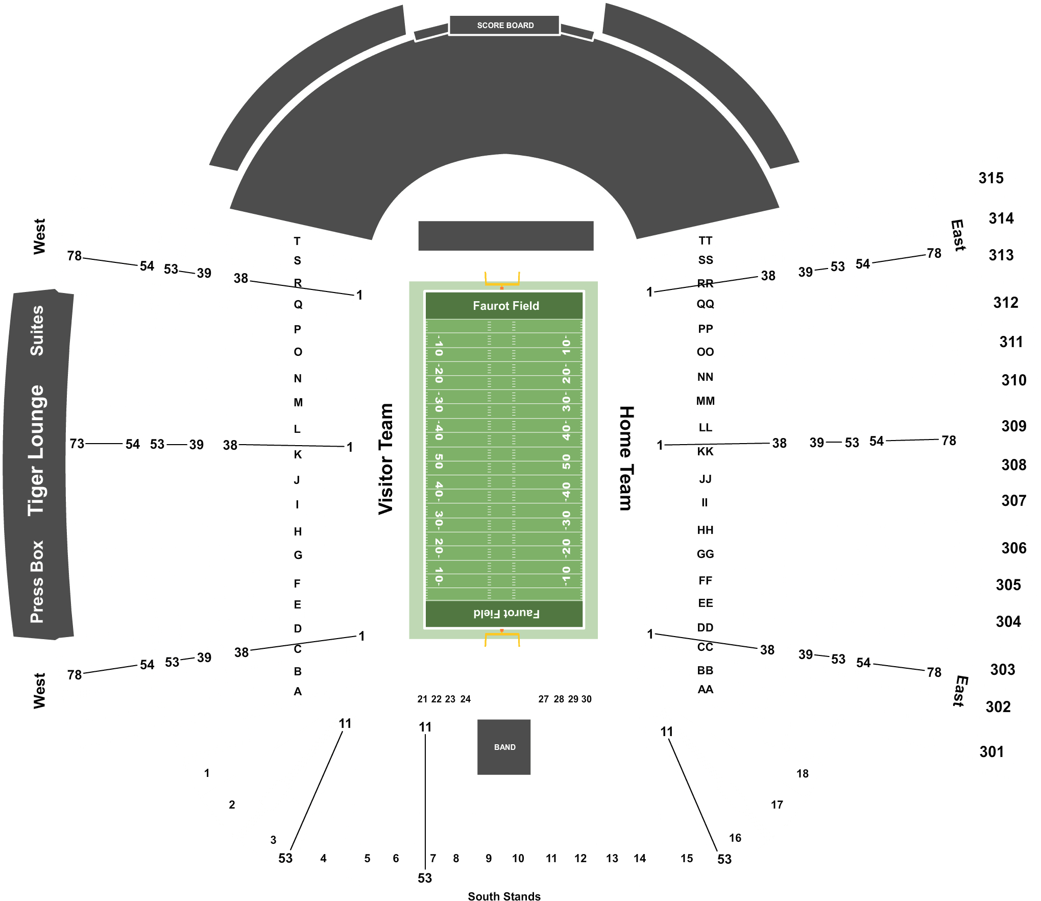 Download Missouri Tigers Vs - Faurot Field At Memorial Stadium - Full ...