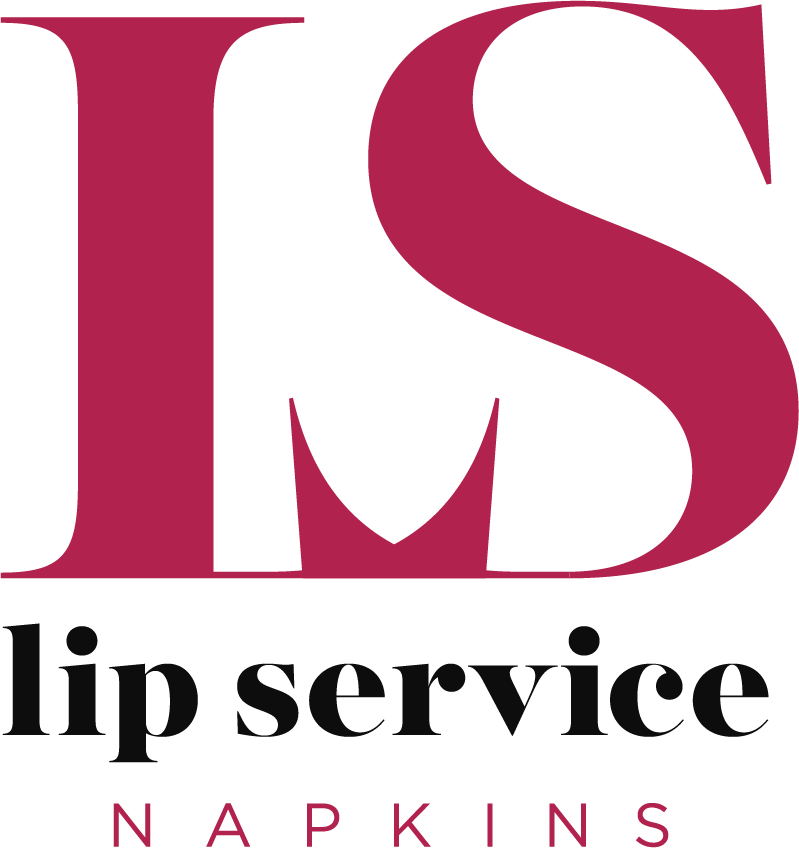 Download Lip Service Napkins - Graphic Design - Full Size PNG Image ...