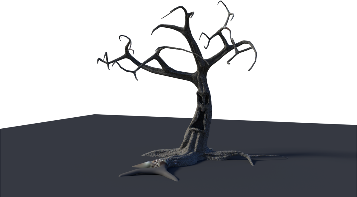 Download Spooky Tree - Illustration - Full Size PNG Image - PNGkit