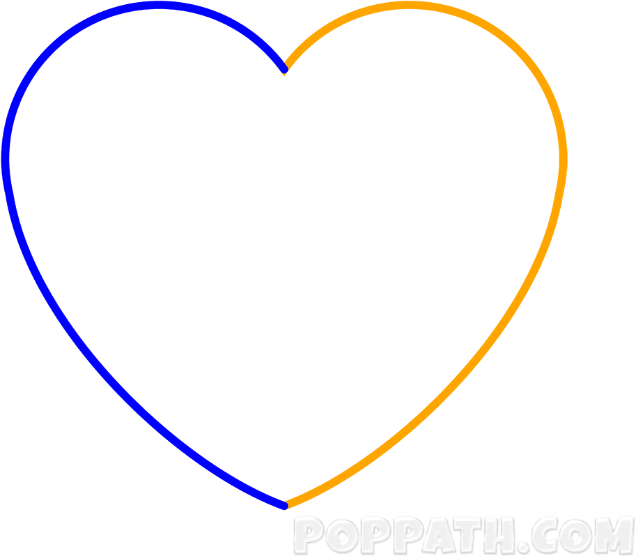 Download Complete The Heart By Drawing The Slanted C In The - Peceras ...