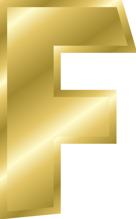 Download Letter Alphabet F Gold Sign - Gold Letter F Png - Full Size ...