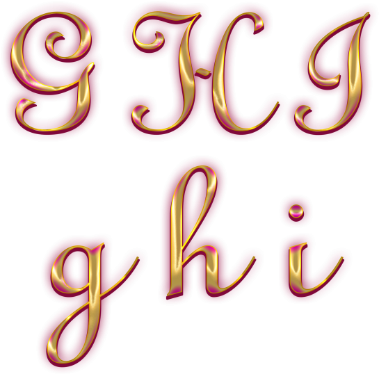 Download Gold Alphabet, Alphabet, Gold, Letters Png And Psd - Numeral ...