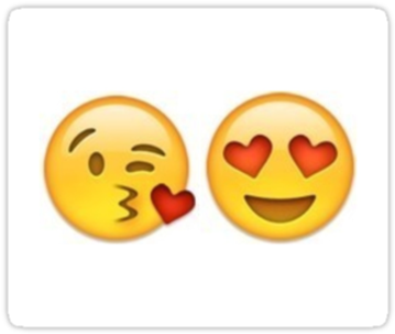 Download Transparent Emoji Kissy Face Kissy Face And Heart Eyes Emoji ...