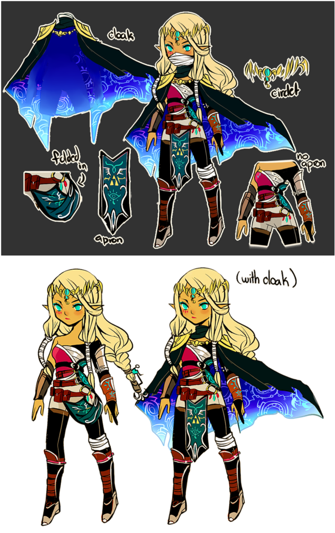 Download Transparent Botw Princess Zelda Concept Design - Princess ...