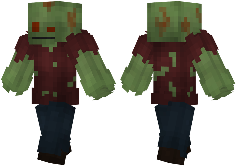 Download Rotten Zombie - Rotten Zombie Minecraft Skin - Full Size PNG ...