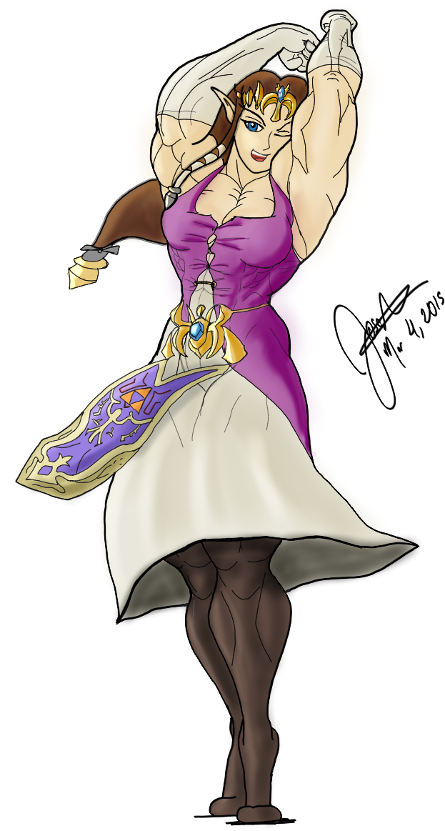 Download Muscular Princess Zelda - Full Size PNG Image - PNGkit