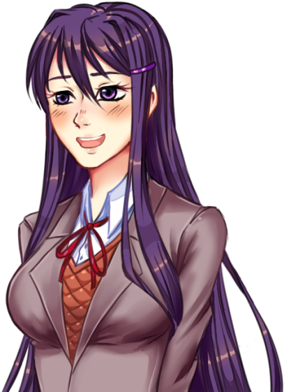 Download Yuri Ddlc Sprite Download - Encyclopedia - Full Size PNG Image ...