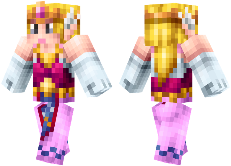 Download Princess Zelda - Skin Minecraft Princess Girl - Full Size PNG ...